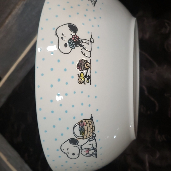 Peanuts | Dining | Peanuts Snoopy Woodstock Easter Egg 9 Serving Bowl ...